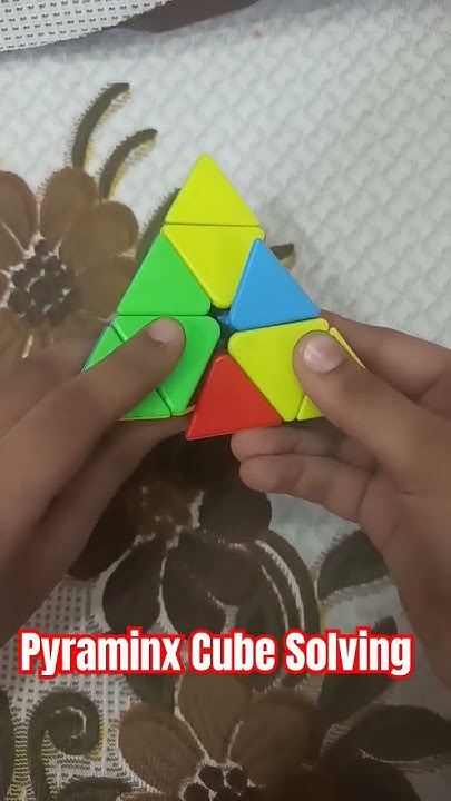 Pyraminx cube solving #ytshorts . - YouTube