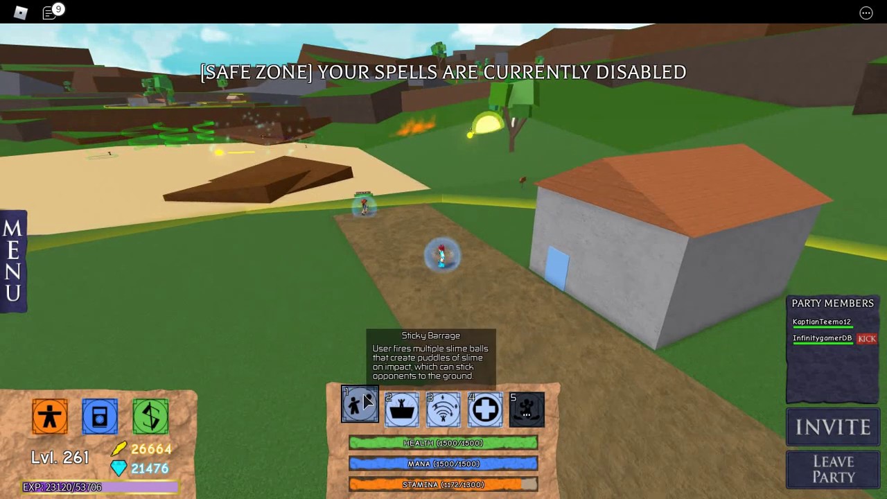 Roblox Lets play :Elemental Battle grounds Presentation of elements ...