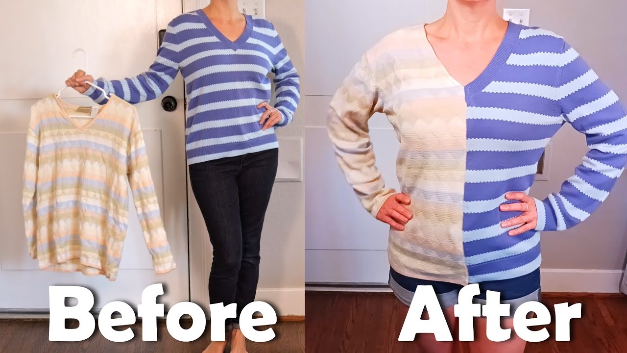 How to Sew a Set of Matching Two-Toned, Twinsies/ Besties Sweaters from ...