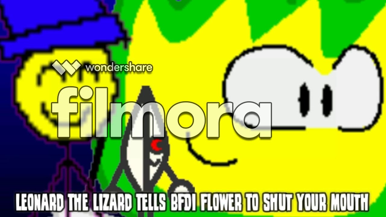 Leonard The Lizard Tells BFDI Flower To Shut Your Mouth - YouTube