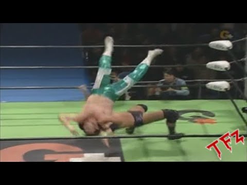 Half-Nelson Suplex delivered to Misawa - YouTube