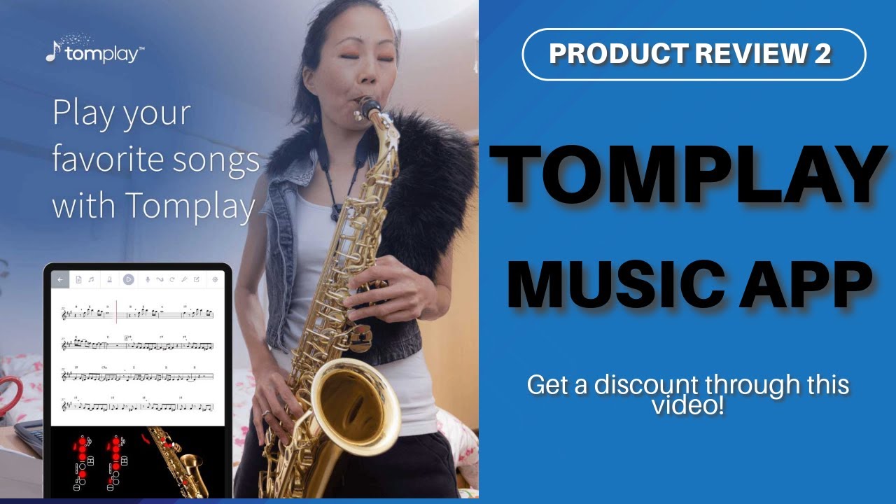 Tomplay Review 🎵 | The Interactive Sheet Music App for Saxophone & More ...