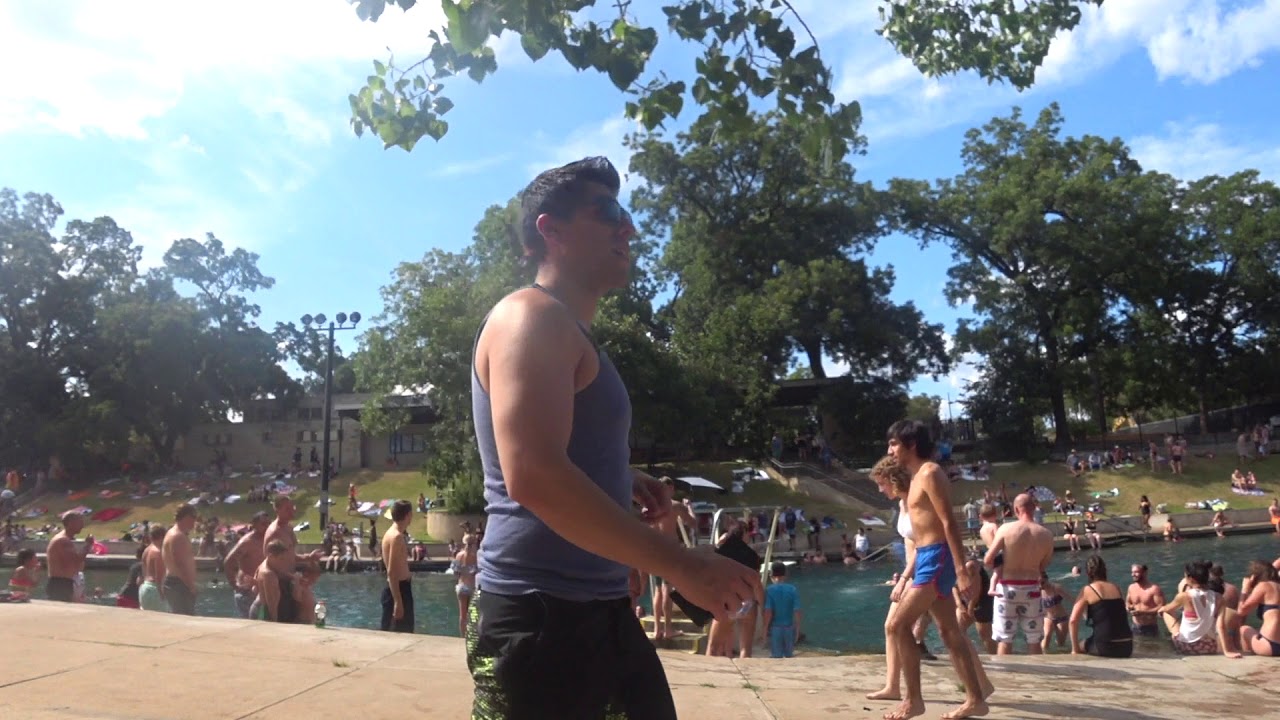 Barton Springs Diving Board - YouTube