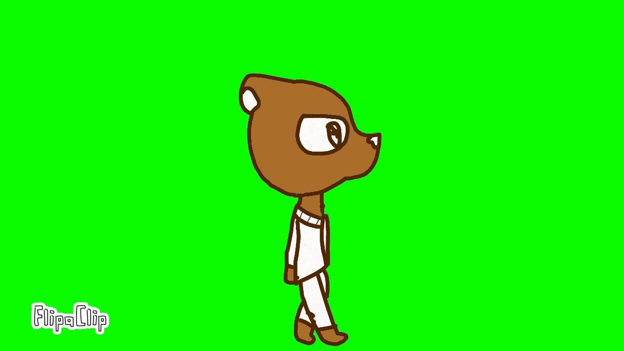 (lazy) walking animation (green screen) - YouTube