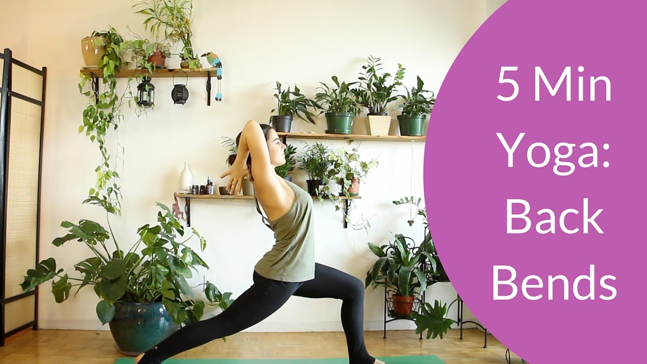 5 Min Yoga Beginner Backbends Youtube