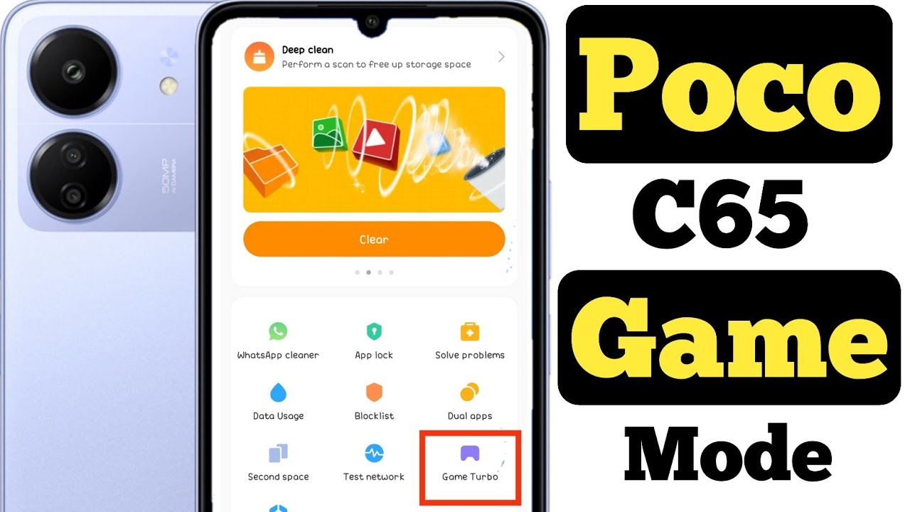 How to use Game Space in Poco C65 || Poco C65 me game space kaise enable kare || - YouTube
