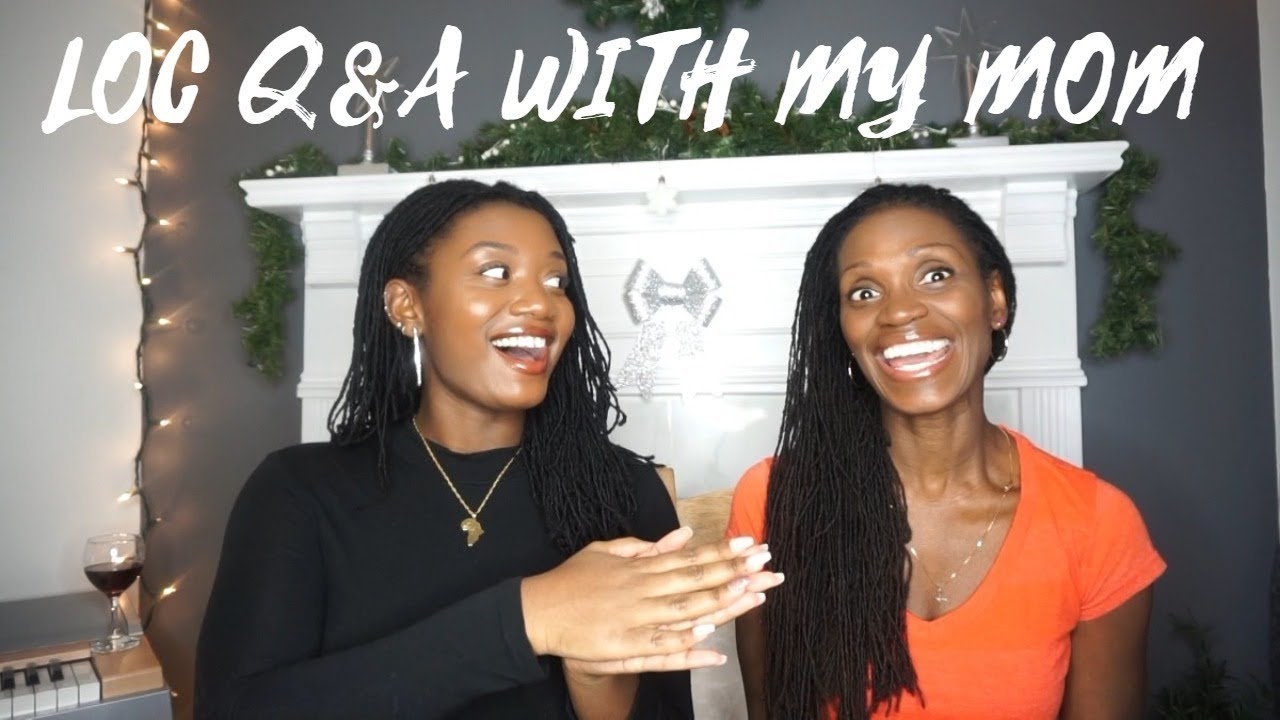 LOC Q & A with MY MOM + Curling Her Locs - YouTube