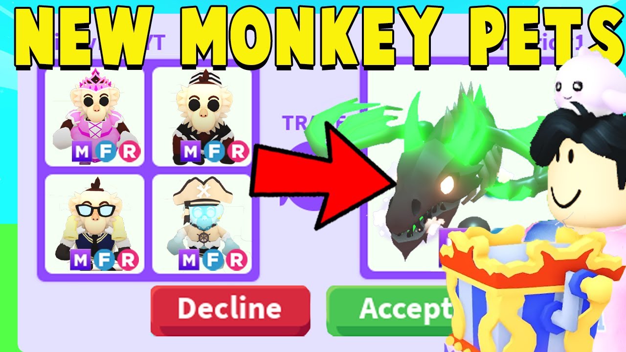 NEW Monkey Pets in Adopt Me! - YouTube