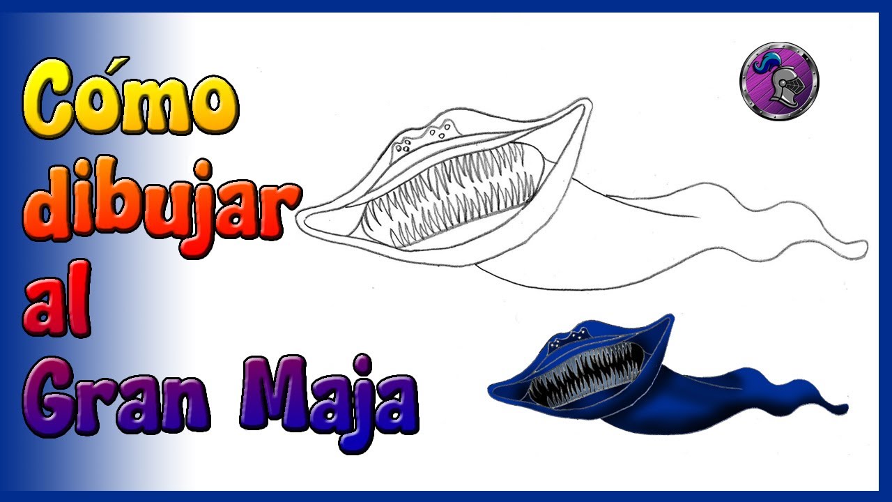🦈Cómo dibujar EL GRAN MAJA ️ How to draw THE GREAT MAJA🎨 - YouTube