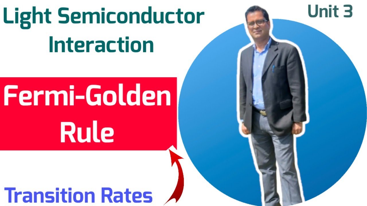 Unit 3: Fermi golden rule | Transition rates | Light Semiconductor ...