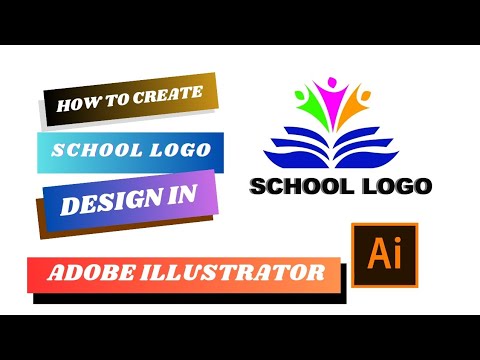 how to create school logo design - YouTube