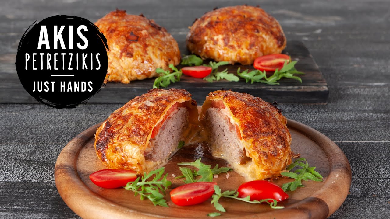 Puff Pastry-Wrapped Burgers | Akis Petretzikis - YouTube