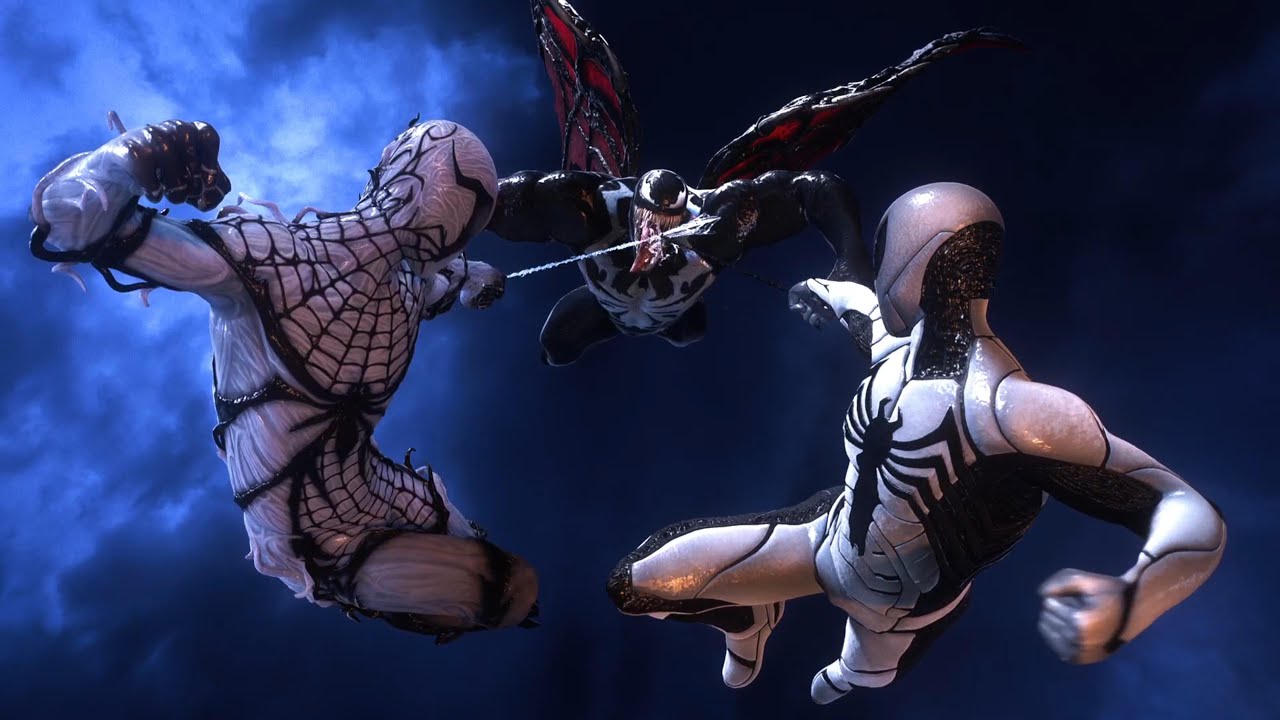 Spider-Men Vs Venom with Anti-Venom Style Suits - Spider-Man 2 PS5 ...