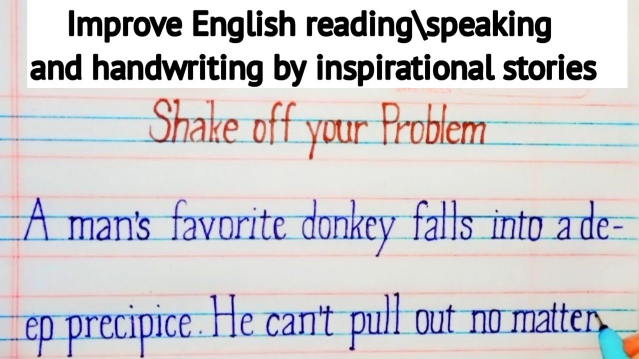 Shake off your Problems|| Motivational stories with handwriting ...