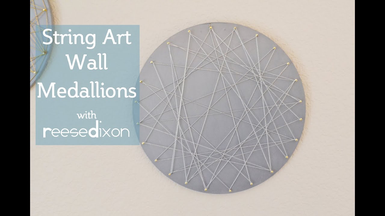 Make Modern String Art Medalions - YouTube
