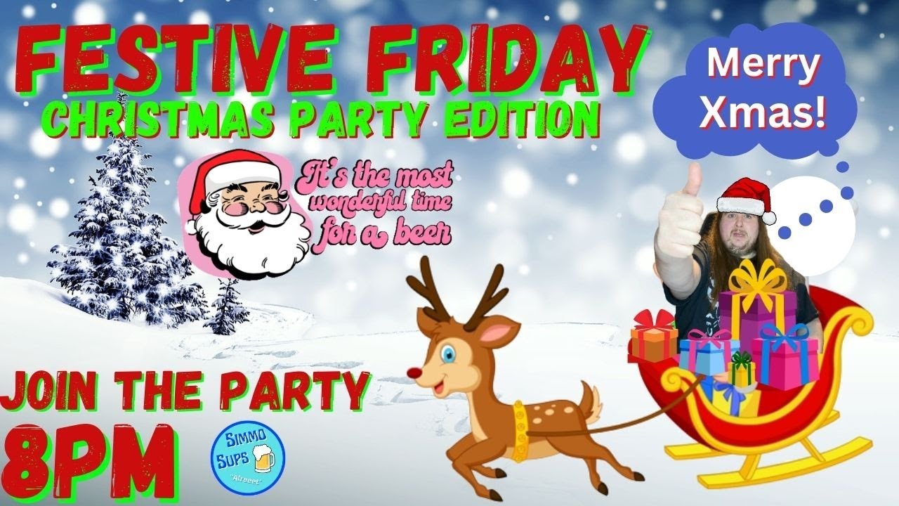 Festive Friday Drinks | Christmas Party Time | #Beer #VirtualPub #Live ...