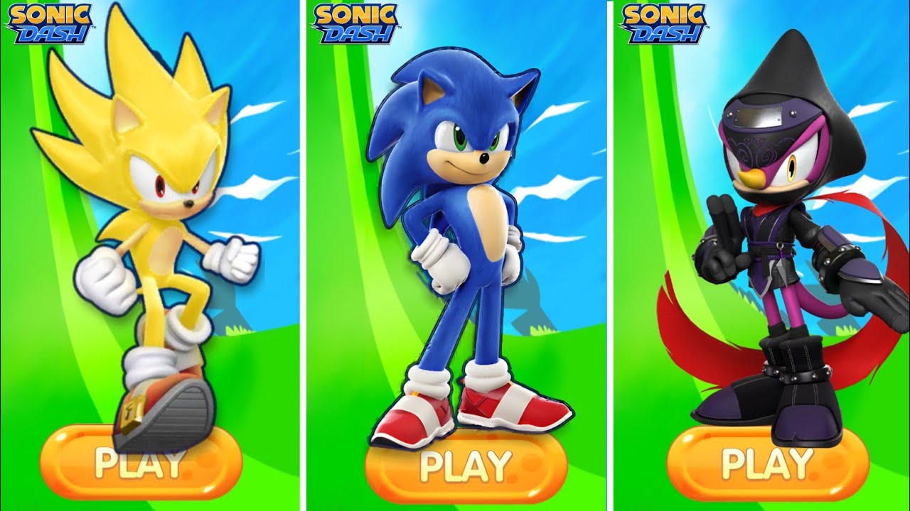 Sonic Dash -Movie Sonic Vs Super Sonic Vs Ninja Espio Vs All Boss Zazz ...