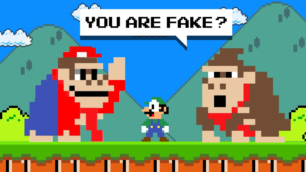 What If Mario can fake anything in Super Mario Bros.? - YouTube