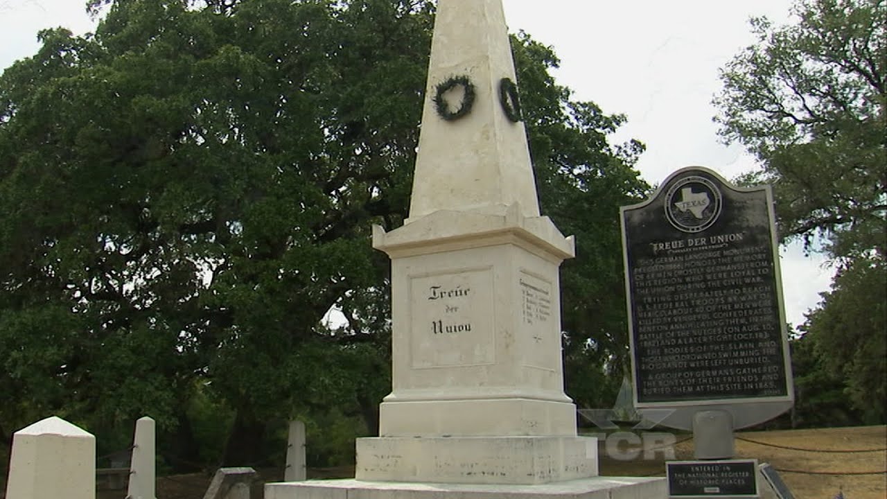Treue Der Union Monument (Texas Country Reporter) - YouTube