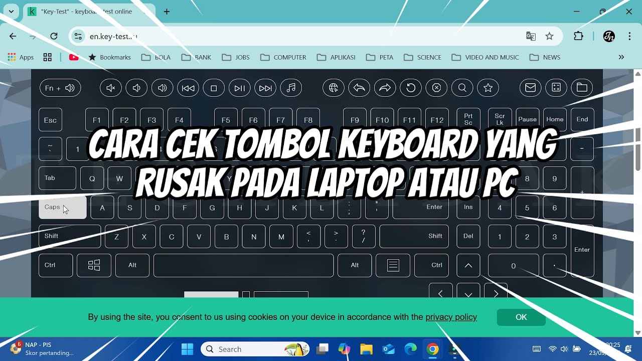 Cara Cek Tombol Keyboard yang Rusak pada Laptop atau PC - YouTube