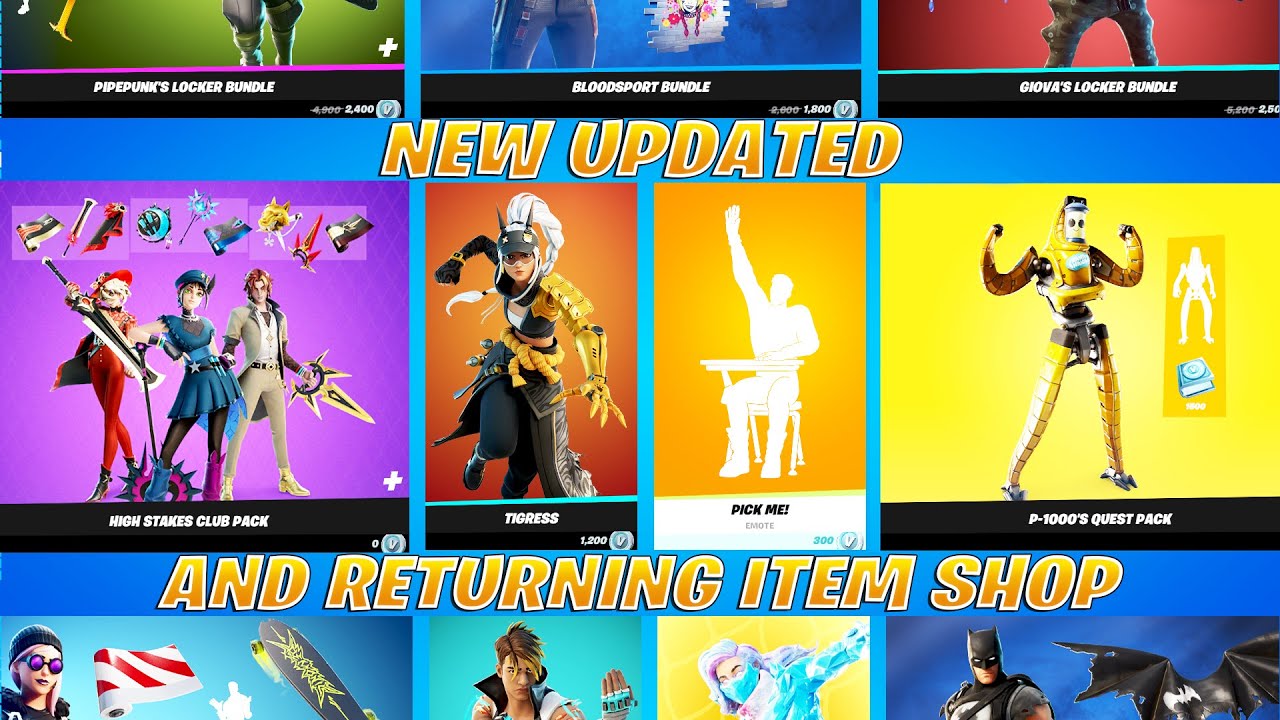 NEW Updated and Returning Item Shop Skins (DC, Rarest Pack, Summer ...