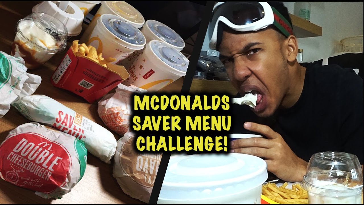 MCDONALDS SAVER MENU CHALLENGE! - YouTube