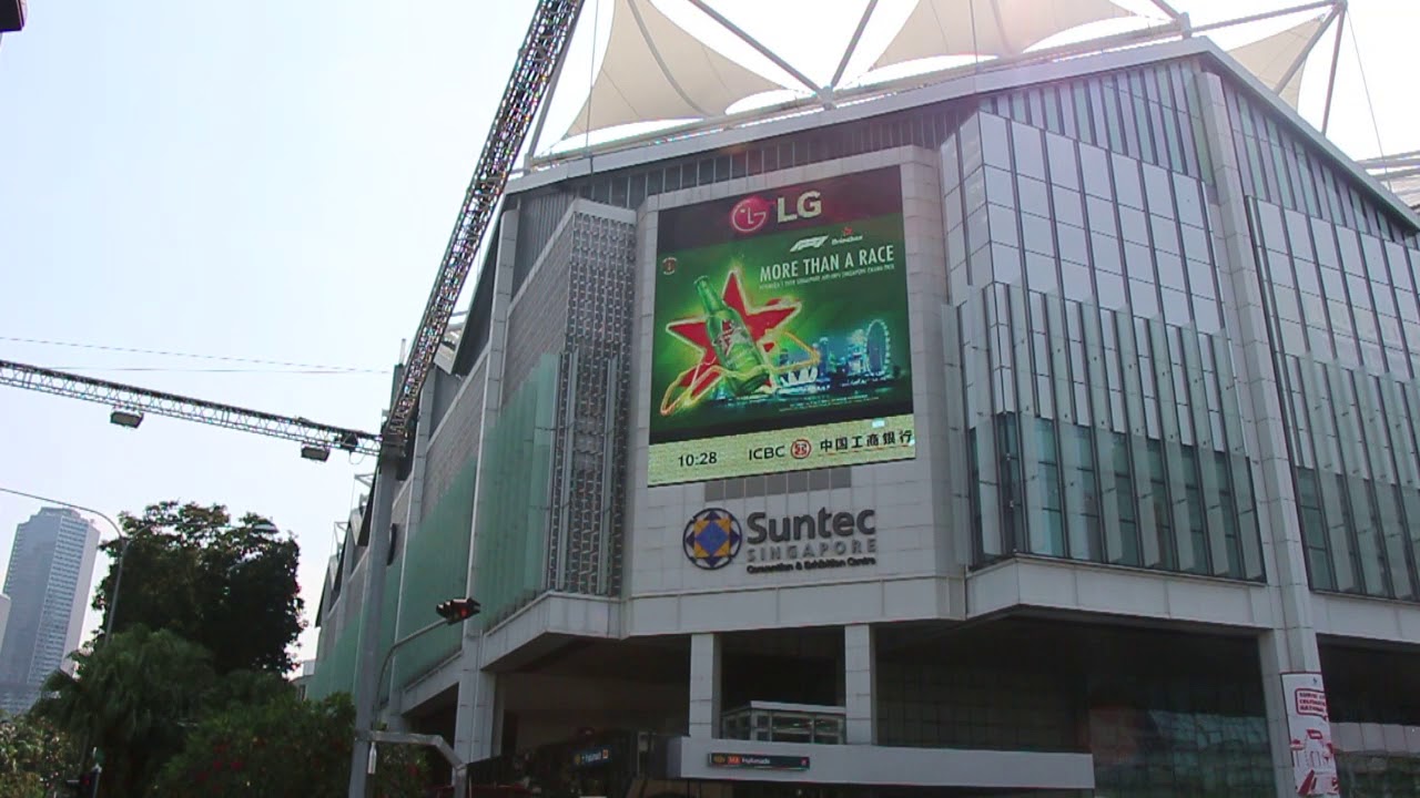 Suntec Convention Nicoll Corner Screen - YouTube