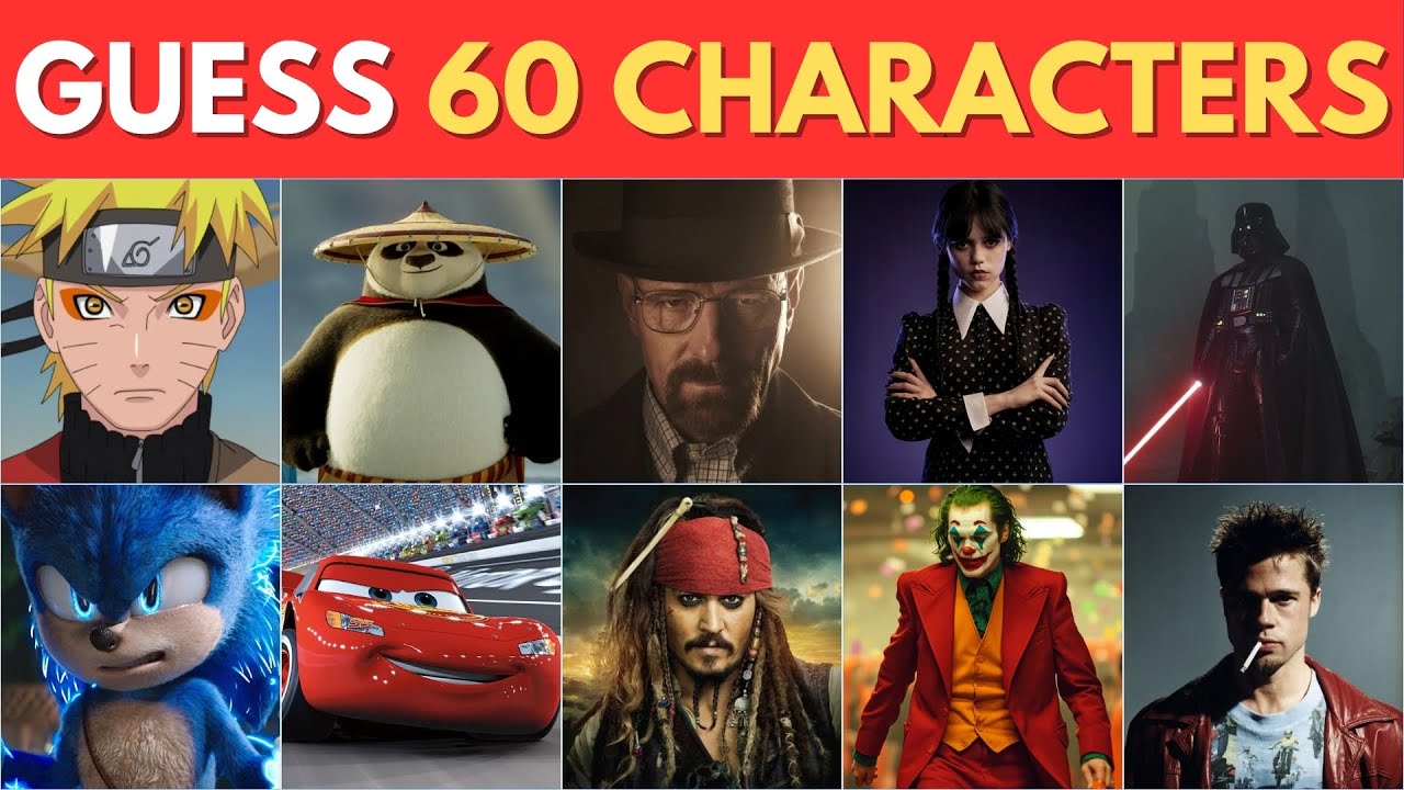 GUESS THE MOVIE CHARACTER QUIZ | Dany Quiz - YouTube
