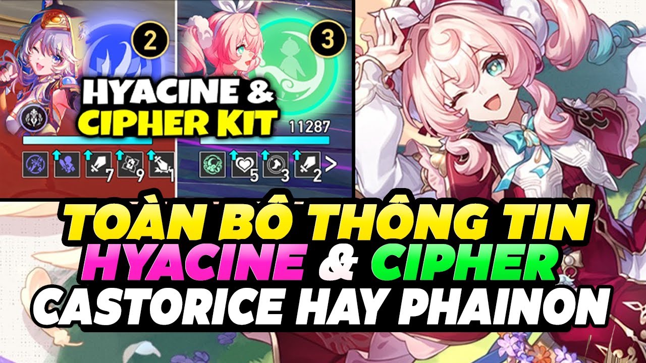 Toàn Bộ Thông Tin Về Hyacine và Cipher | Meta Castorice Hay Phainon Sẽ Lên Đỉnh ? Nerf Cas ...