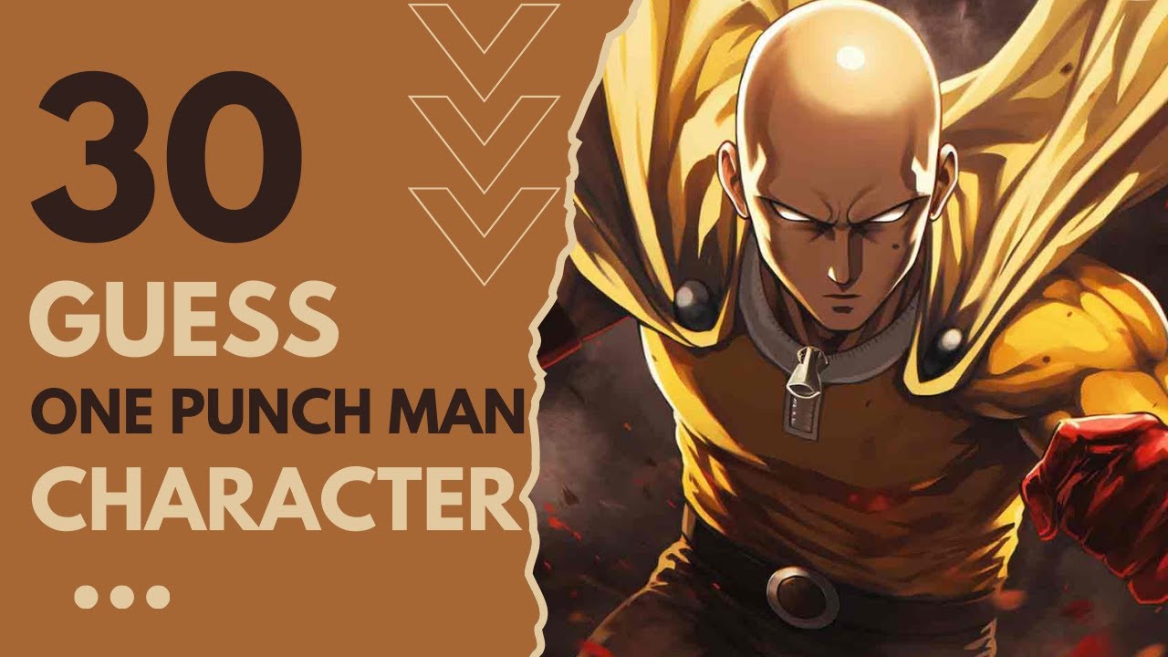 How Well Do You Know One Punch Man? Guess Character Challenge! - YouTube