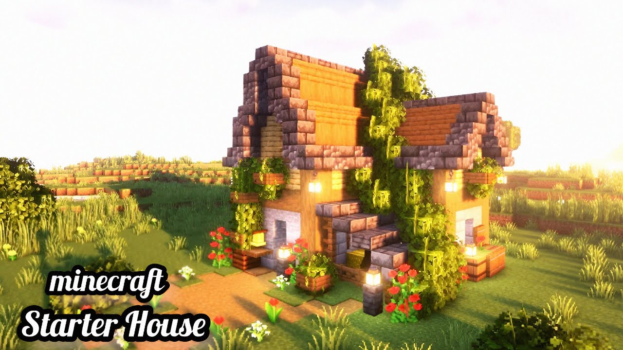 Minecraft | Easy Starter House [Tutorial] - YouTube