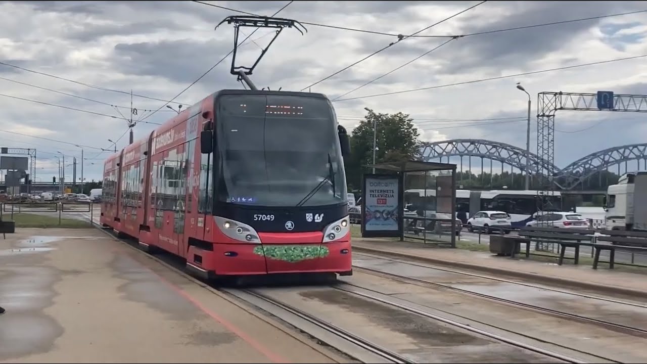 Sights and Sounds of the Rīga Tramvajs - YouTube