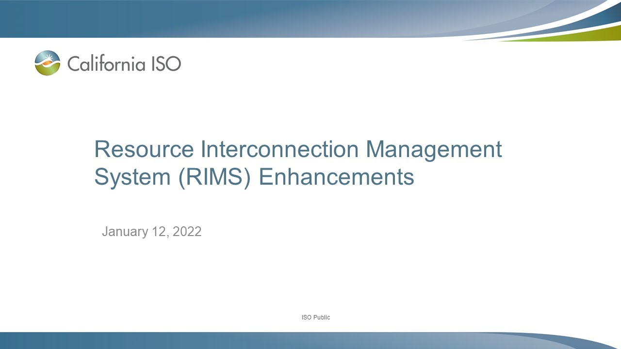 Jan 12, 2022 - RIMS Enhancements Training - YouTube