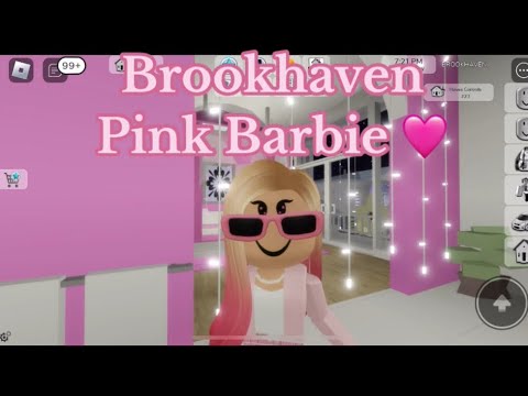 Dressing up as Barbie in Roblox Brookhaven - YouTube