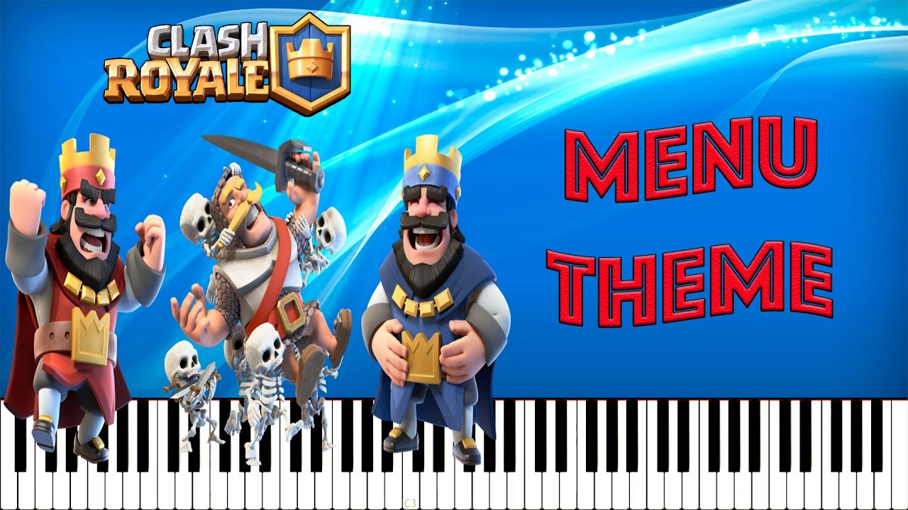 Clash Royale - Menu Theme (Tutorial Piano Midi Partitura Gratis) - YouTube