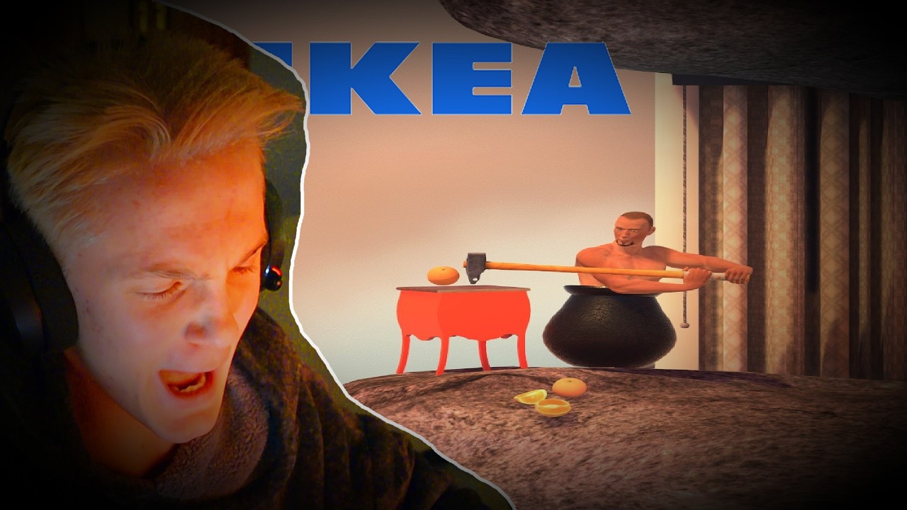 THE ULTIMATE IKEA MAN NEVER FALLS | Getting Over It - YouTube
