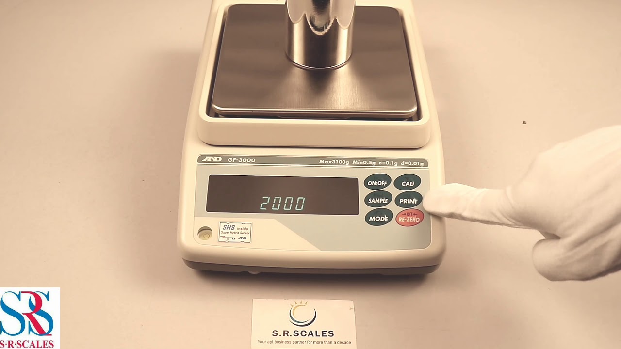 AND GF 3000 CALIBARTION - YouTube