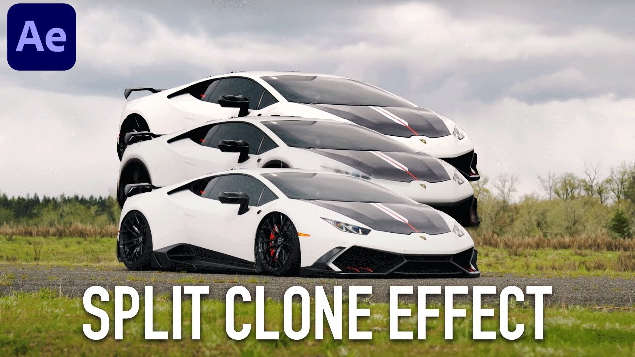 SPLIT CLONE CAR EFFECT - After Effects - YouTube