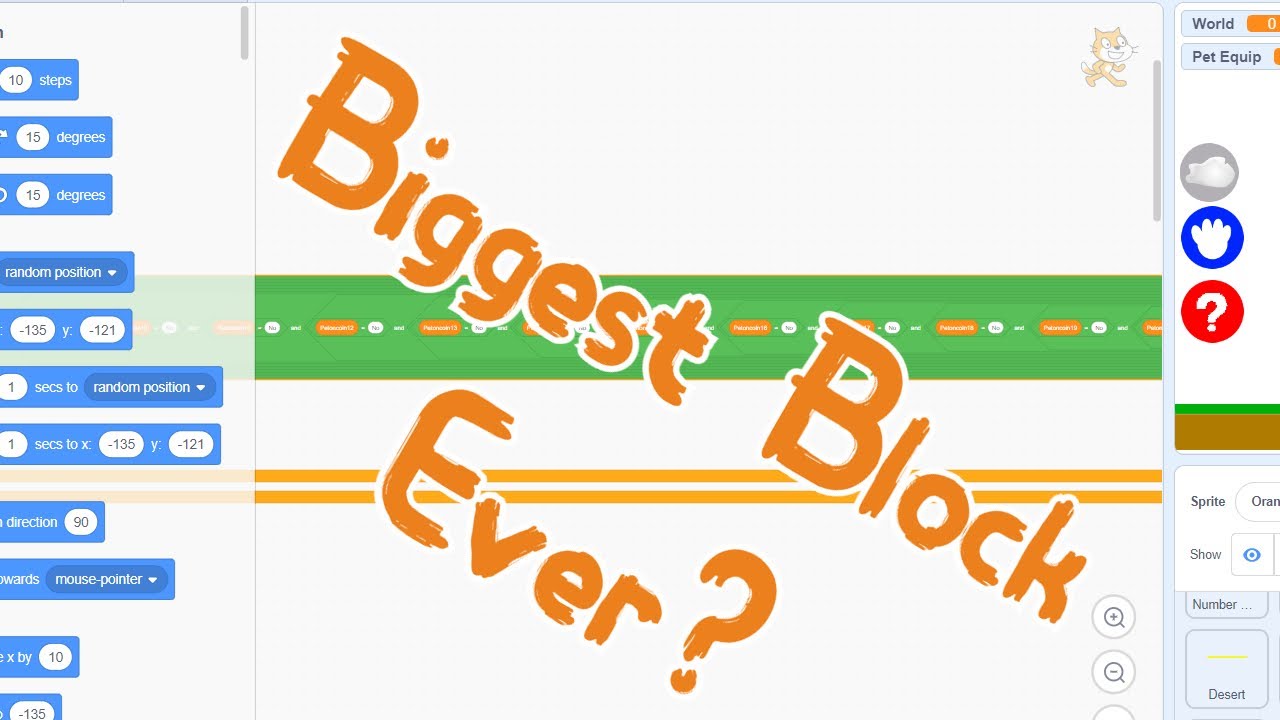 The BIGGEST BLOCK EVER in Scratch!? PSX in Scratch 7: Remodeling coins ...