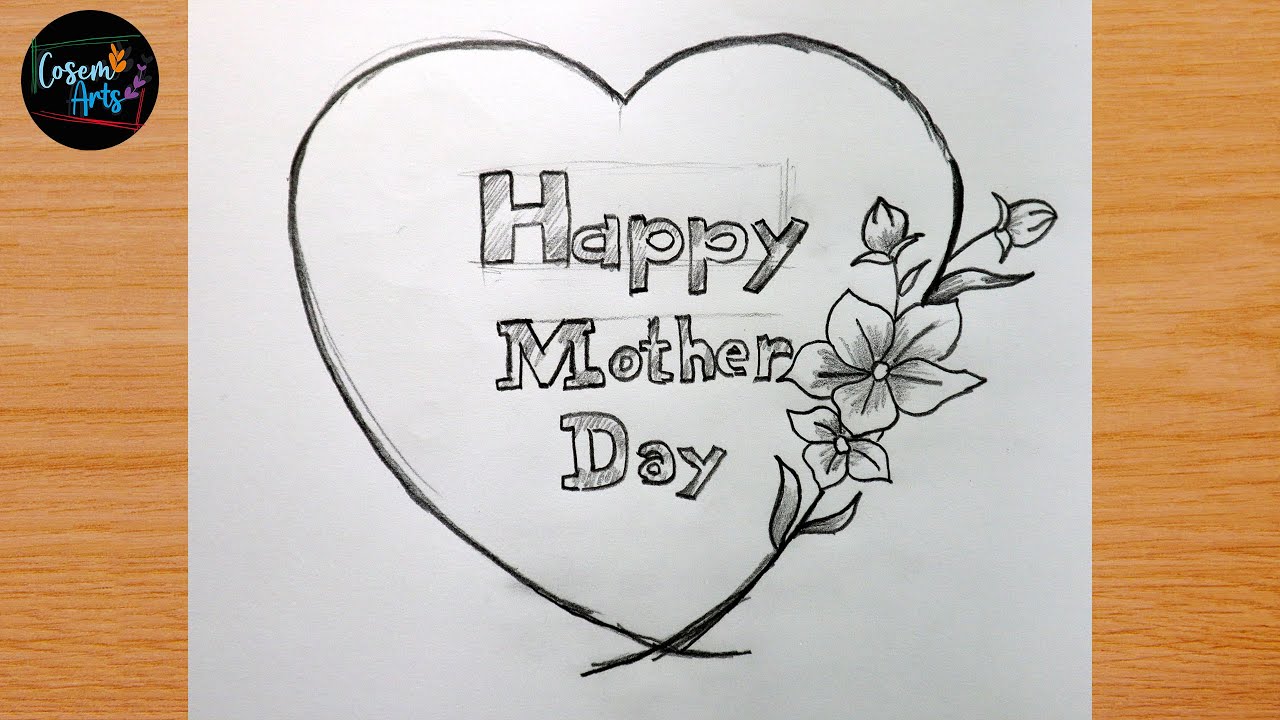 how to draw mothers day stuff || Easy Mothers day Drawing - YouTube
