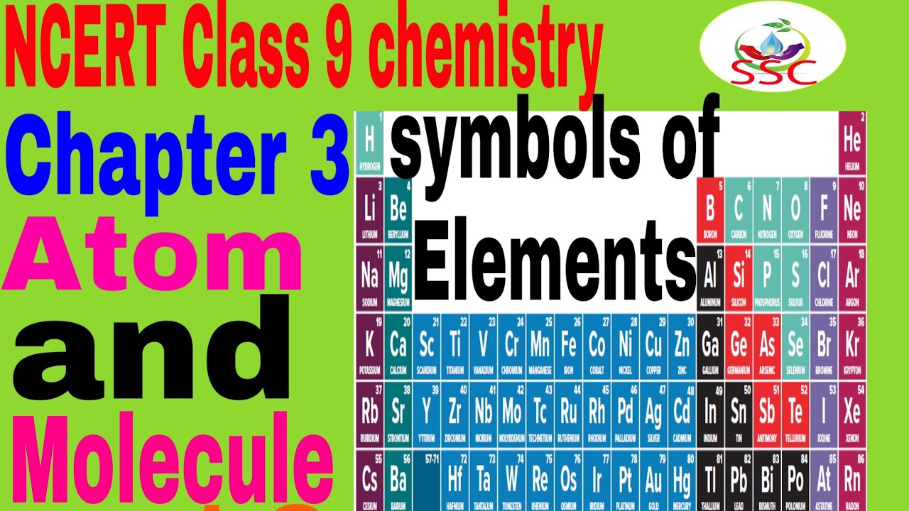 NCERT Class 9 chemistry chapter 3 Atom and molecules ( part-3) - YouTube