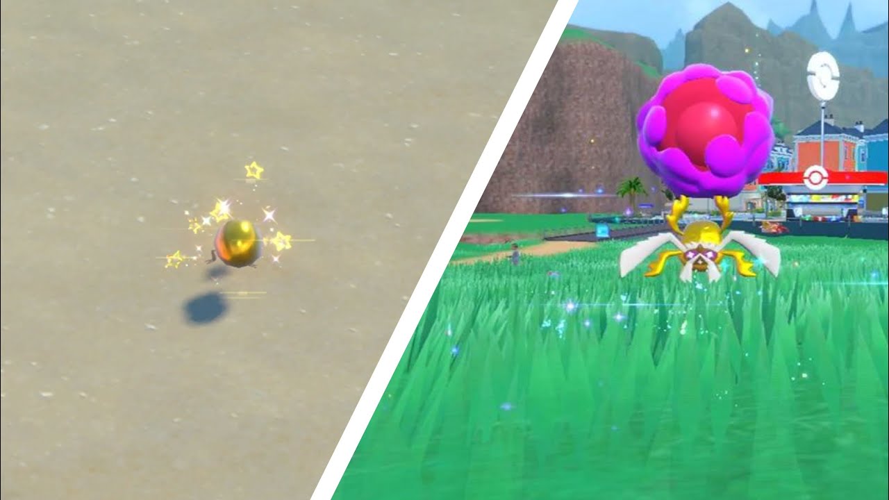 Live shiny Rellor + evolution in Pokemon Scarlet! - YouTube