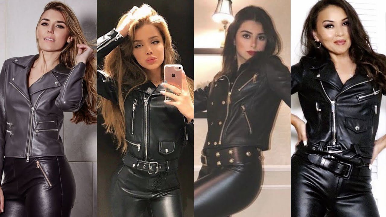 Latest Leather Jacket Design Ideas #leatherfashion #trendingvideo - YouTube