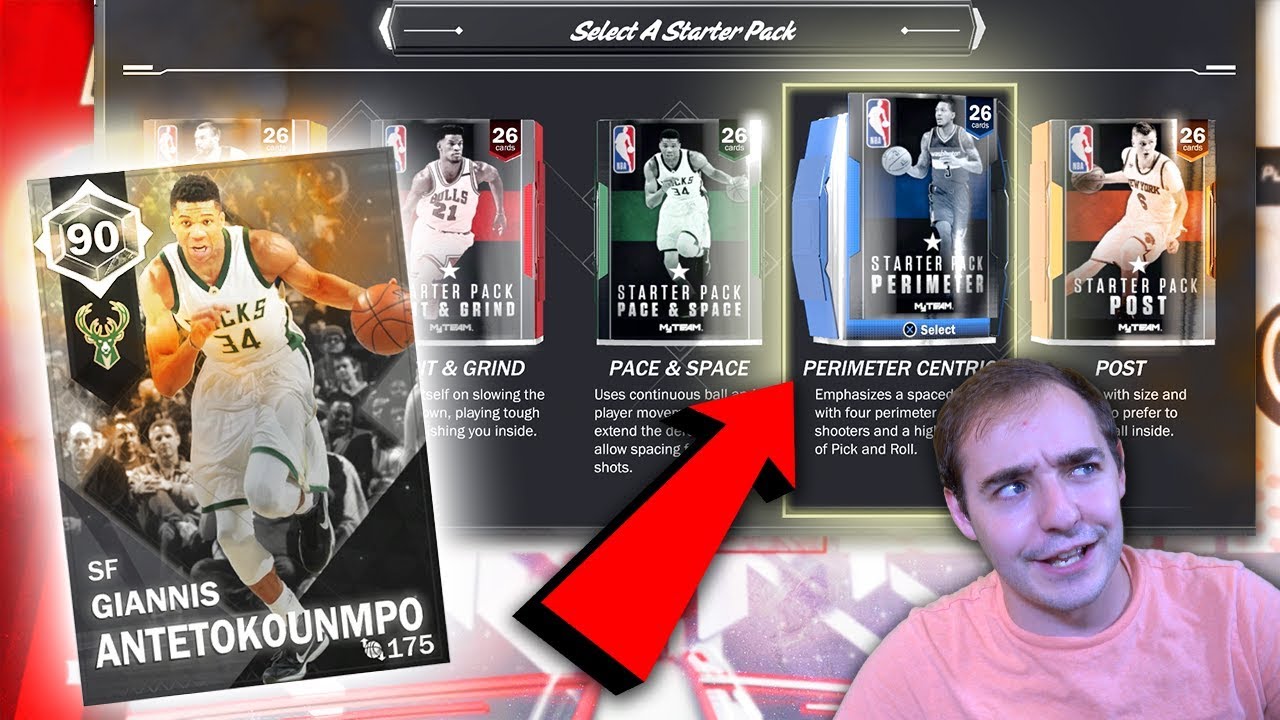 NBA 2K18 My Team BEST STARTER PACK TO CHOOSE! GET THE BEST CARDS TO ...