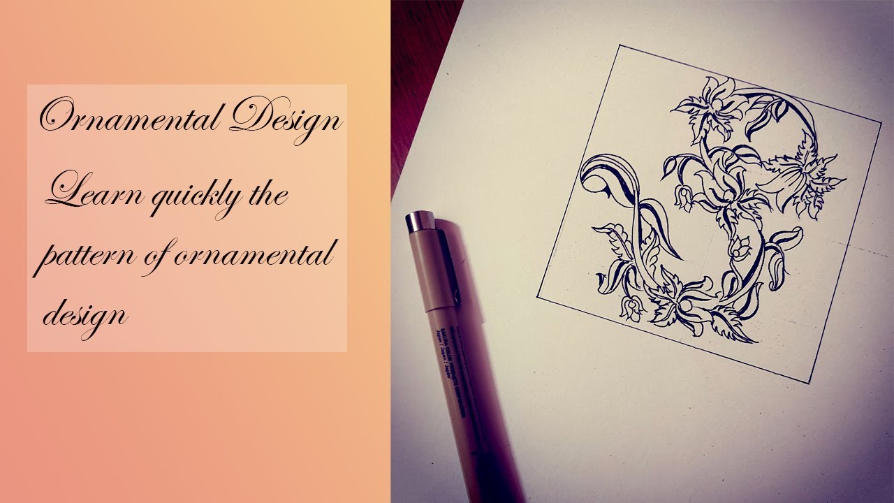Ornamental design //Learn how to draw ornamental pattern easily//Step ...