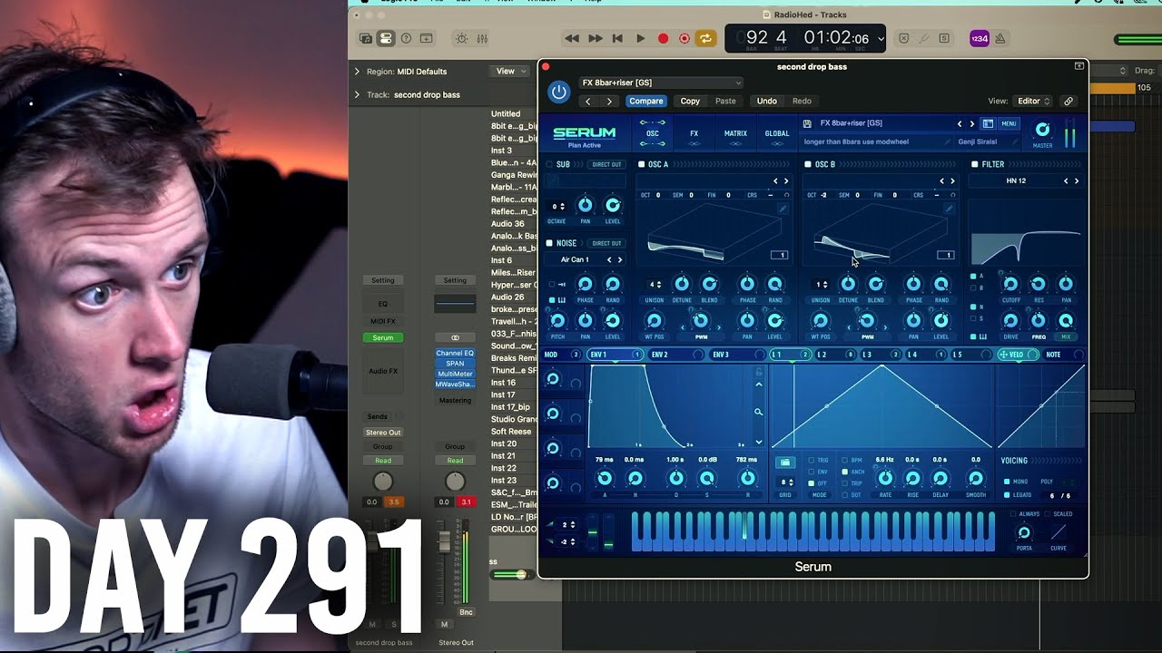 Day 291 of Producing for a Year - YouTube