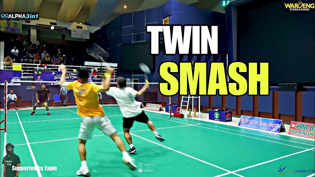 BERTABUR SMASH ! Pergelangan Tangannya Ada Pegas Semua Nih. TWIN SMASH ...