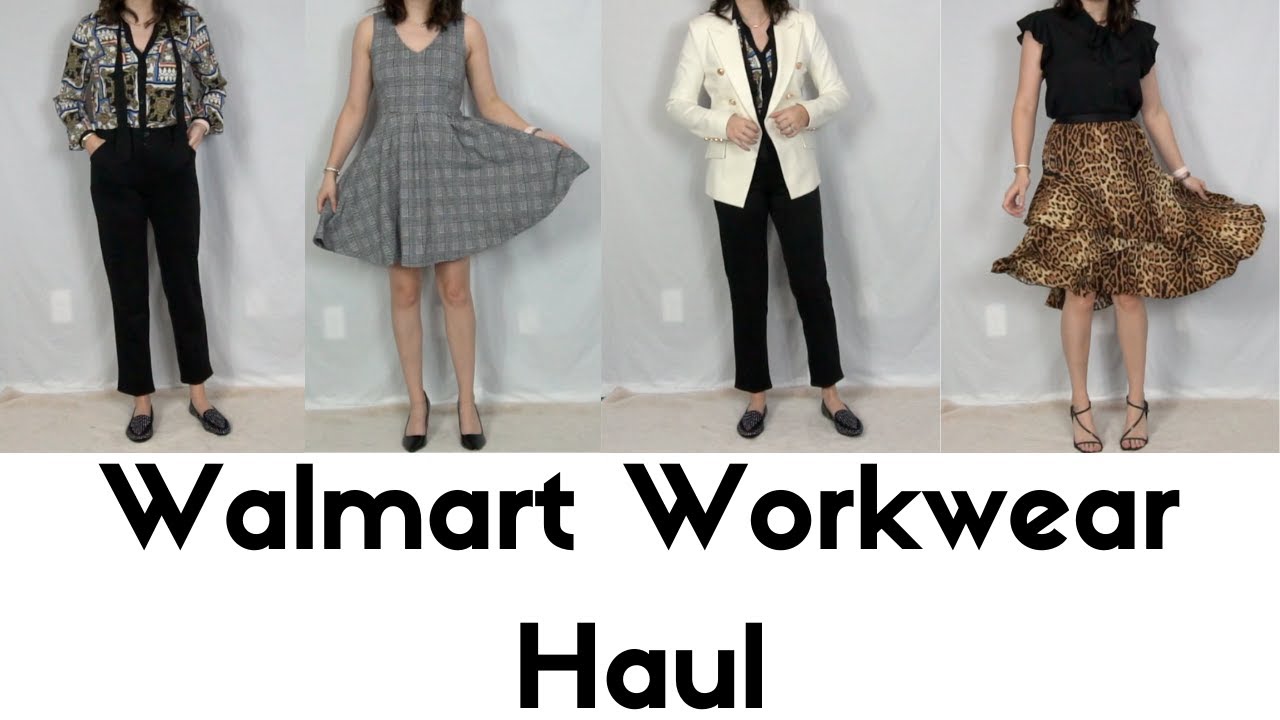 Walmart Workwear Haul | Walmart Clothing Haul - YouTube