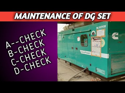 DG PART-3MAINTENANCE OF DIESEL GENERATOR, CATEGORY OF MAINTENANCE.A ...