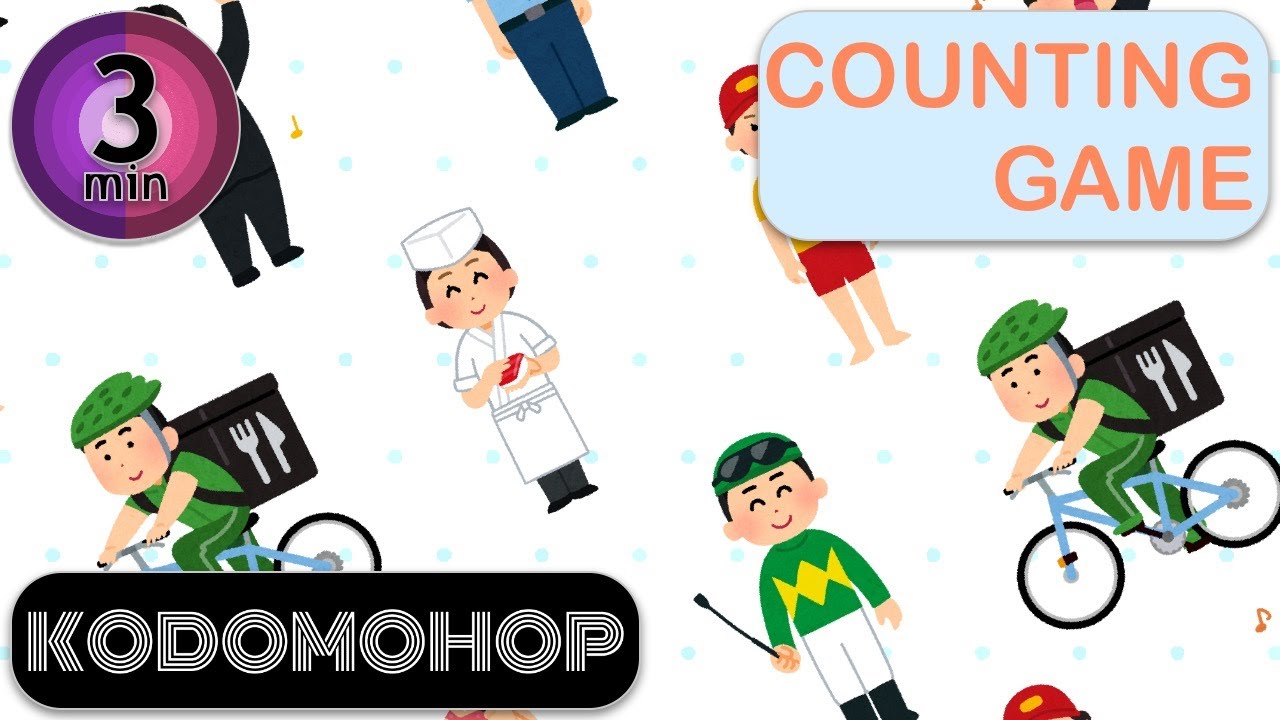 Counting Game | Count images that look like a sushi chef and more ...